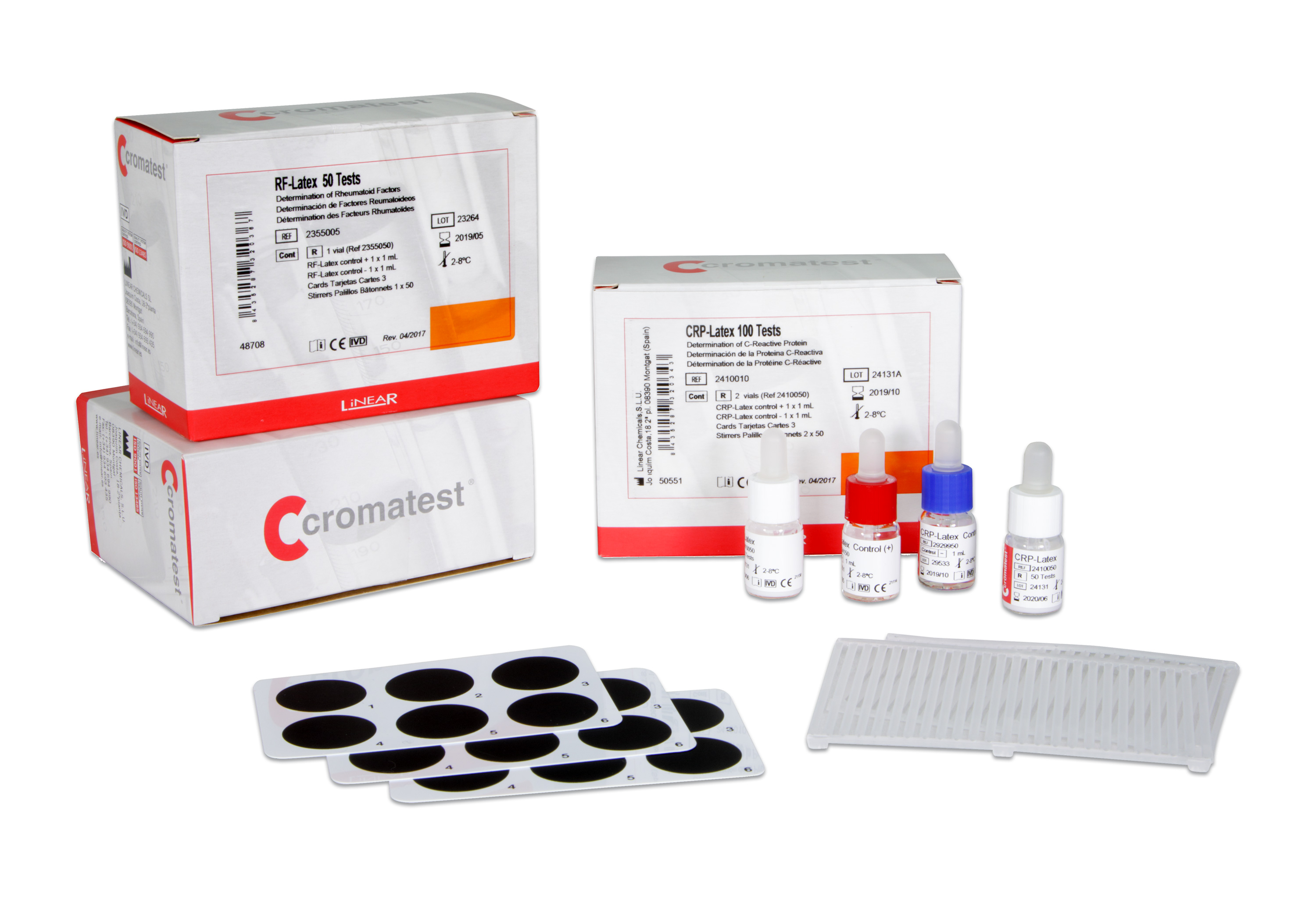 RF Latex με μάρτυρες 100test Linear - BioTrust
